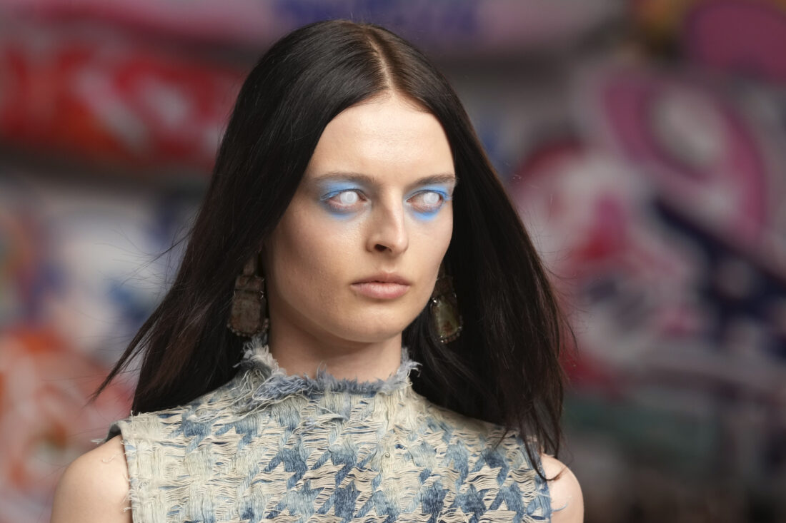 Diesel evokes zombie apocalypse at Milan Fashion Week with milky gazes ...